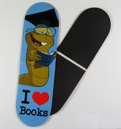 Magnetic fold over bookmark for dye sublimation printing