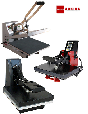 Flat, cap and mug heat presses from Adkins
